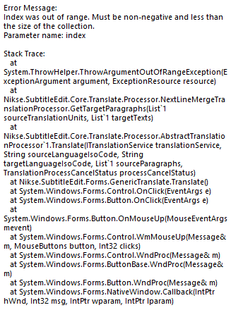Error Message · Issue #5022 · SubtitleEdit/subtitleedit · GitHub