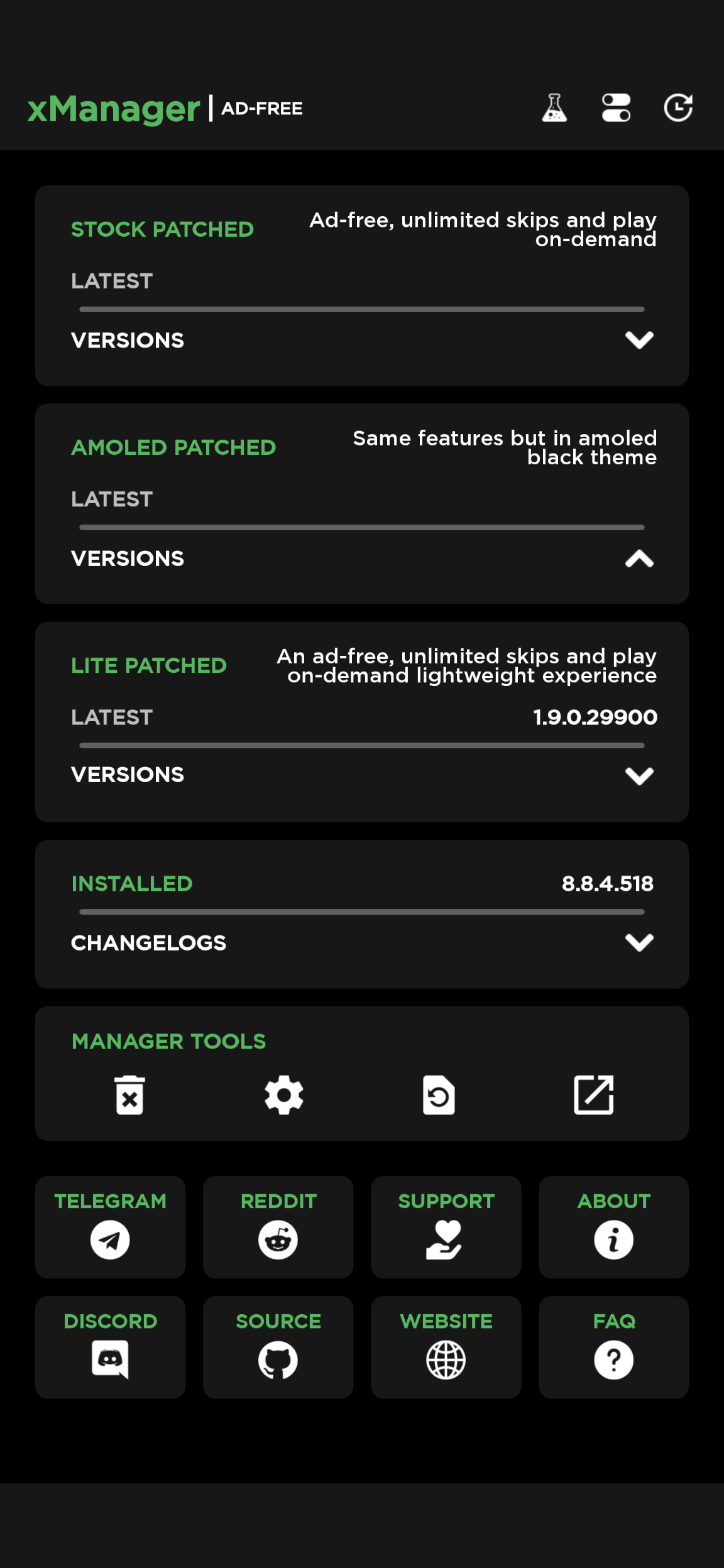 Stock Patch and AMOLED patch don't update. · Issue #286 · Team-xManager/xManager · GitHub