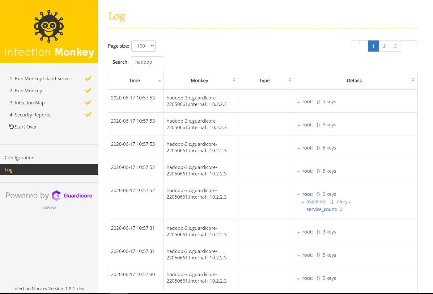 Telemetry type not displayed in log page · Issue #689 · guardicore/monkey · GitHub
