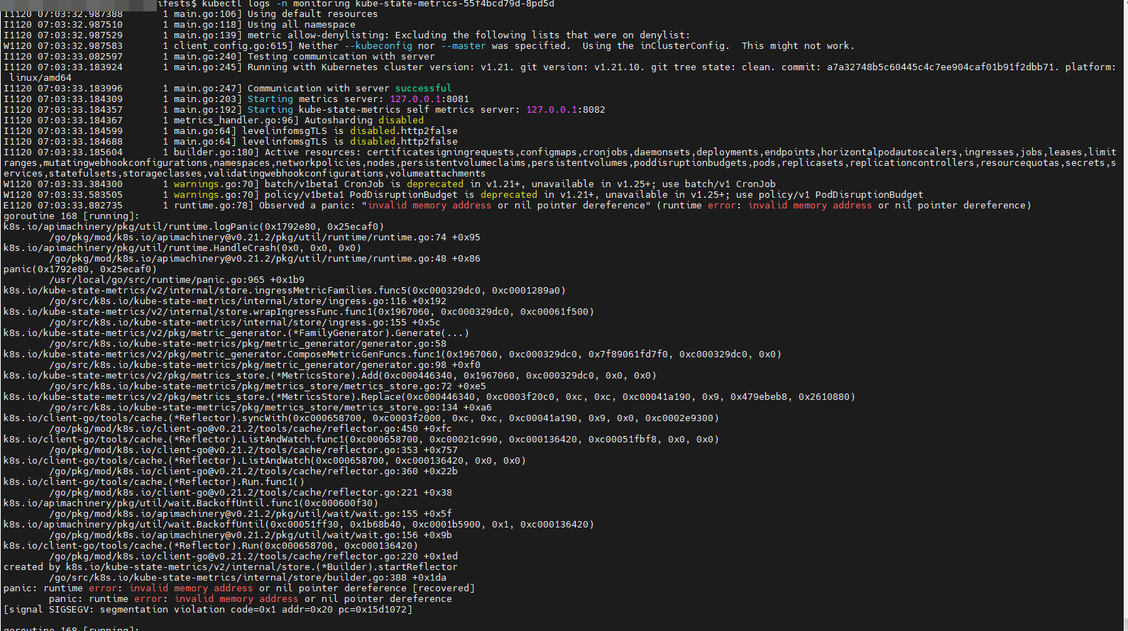 Kube State Metrics Pod Shows Crashloopbackoff · Issue 2279 · Prometheus Operatorkube