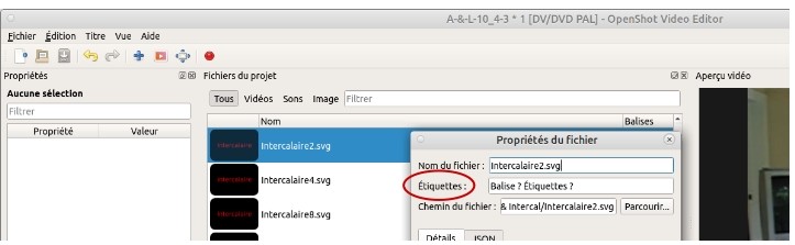French translation of "tag": inconsistancy creating confusion · Issue #5006 · OpenShot/openshot ...