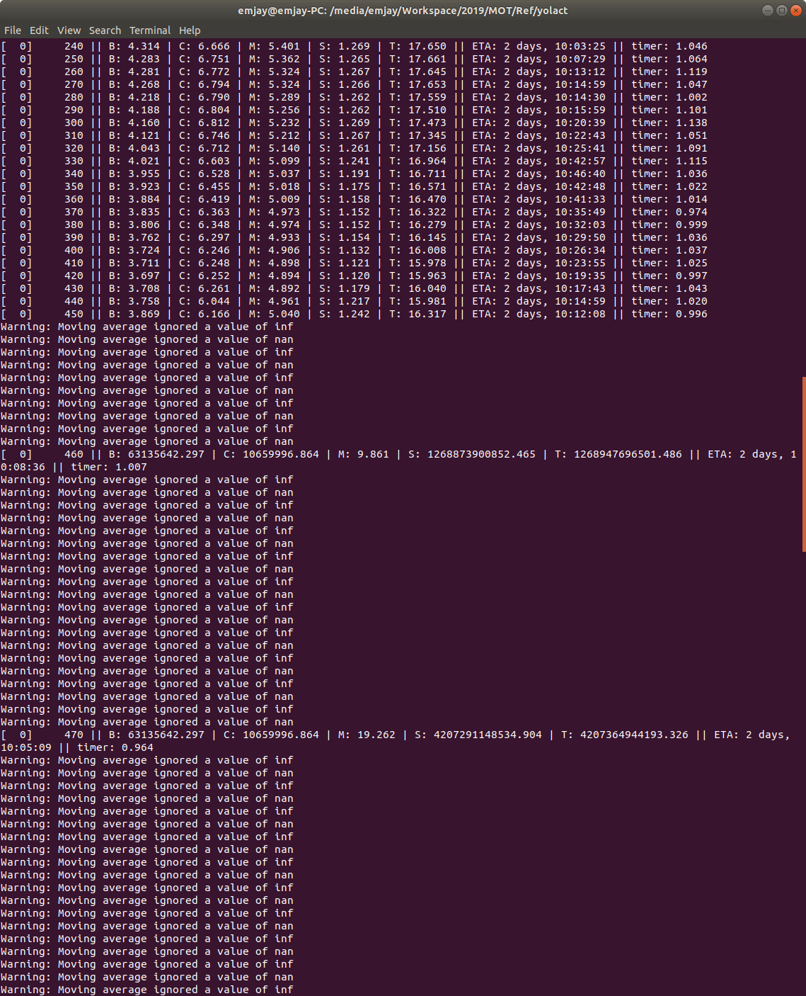 Proper ETA for Training · Issue #180 · dbolya/yolact · GitHub