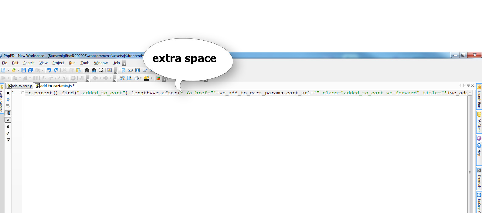 White space character · Issue #27360 · woocommerce/woocommerce · GitHub