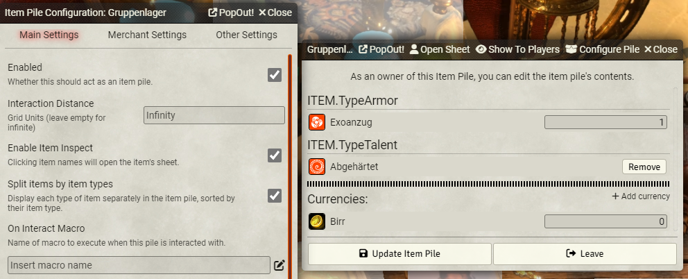 [BUG] - Item types not named correctly · Issue #210 · fantasycalendar/FoundryVTT-ItemPiles · GitHub