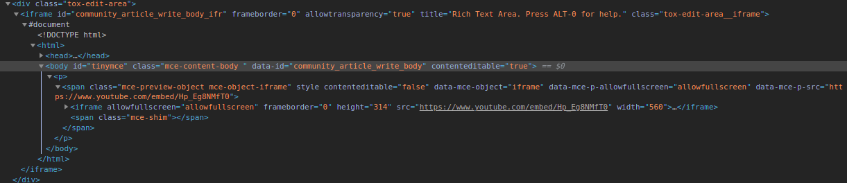Media plugin - display issue with videos · Issue #6583 · tinymce/tinymce · GitHub