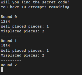 GitHub - ahmadiavin/Mastermind: A recreation of the board game Mastermind made playable on the ...