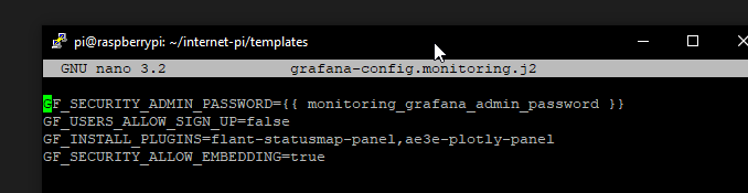 Granfa - Individual Configuration Settings · Issue #195 · geerlingguy/internet-pi · GitHub