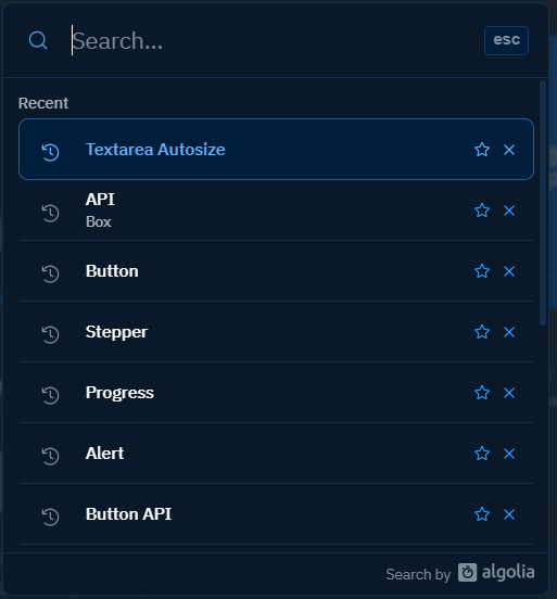 [Web][Docs] Search bar content without search string in v5 documentation page · Issue #29443 ...