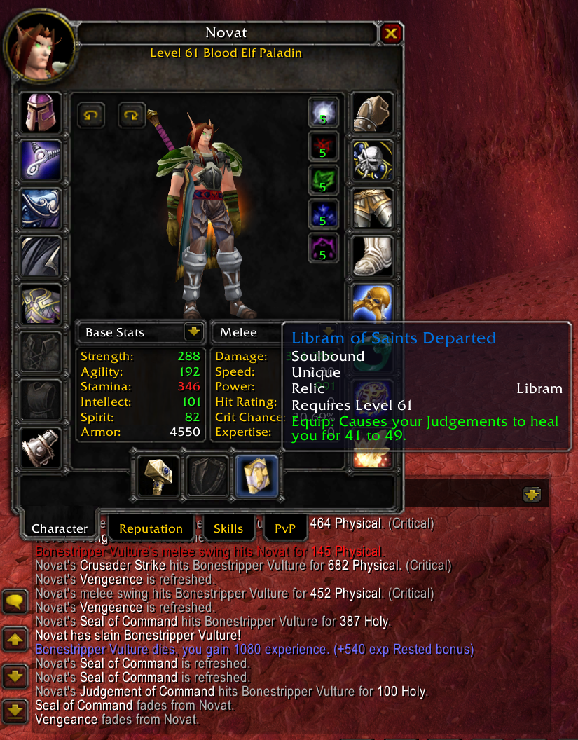 Libram of Saints Departed (item=24386) · Issue #2409 · Atlantiss ...