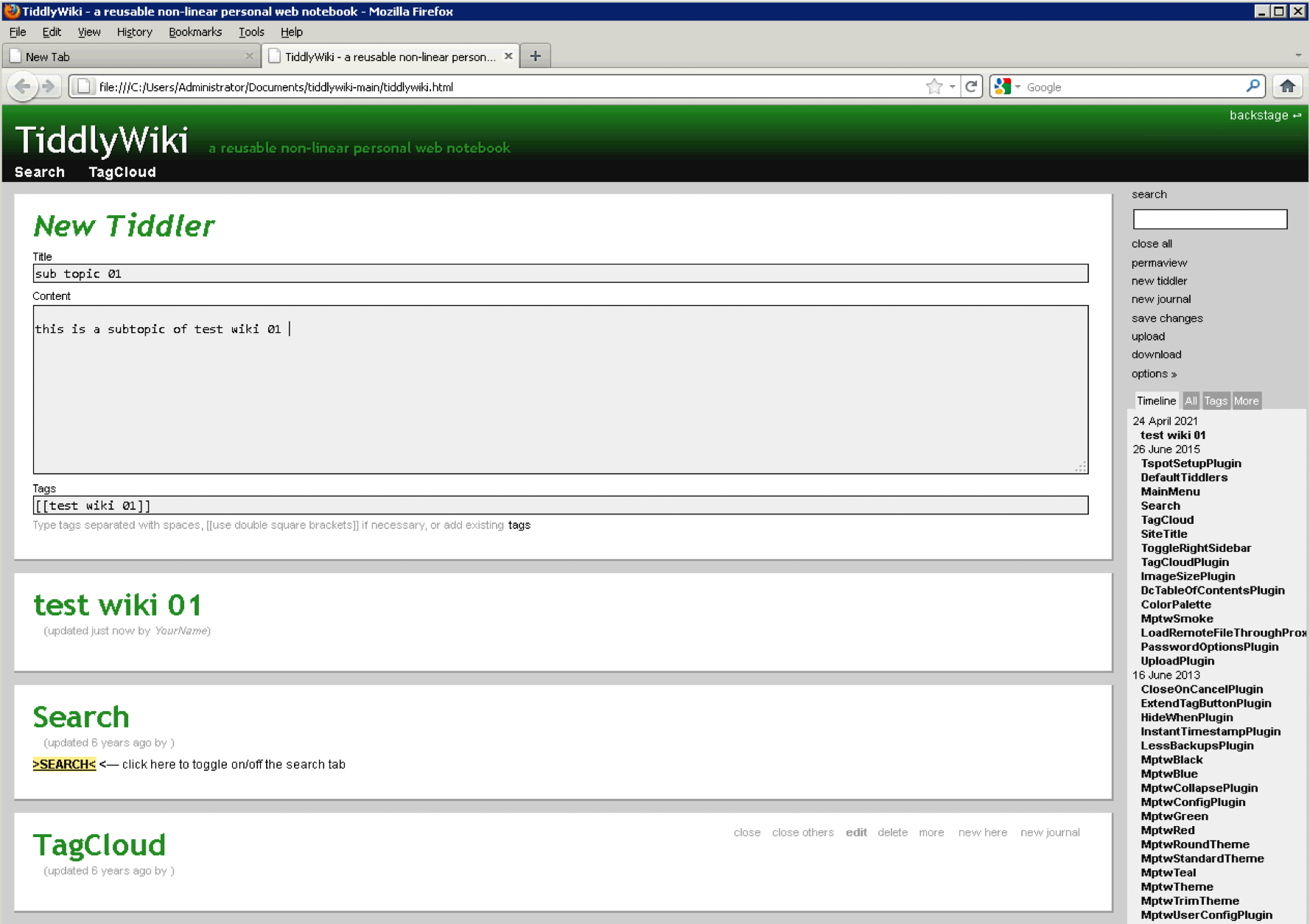 GitHub - karlarao/tiddlywiki: MonkeyPirateTiddlyWiki (MPTW) template