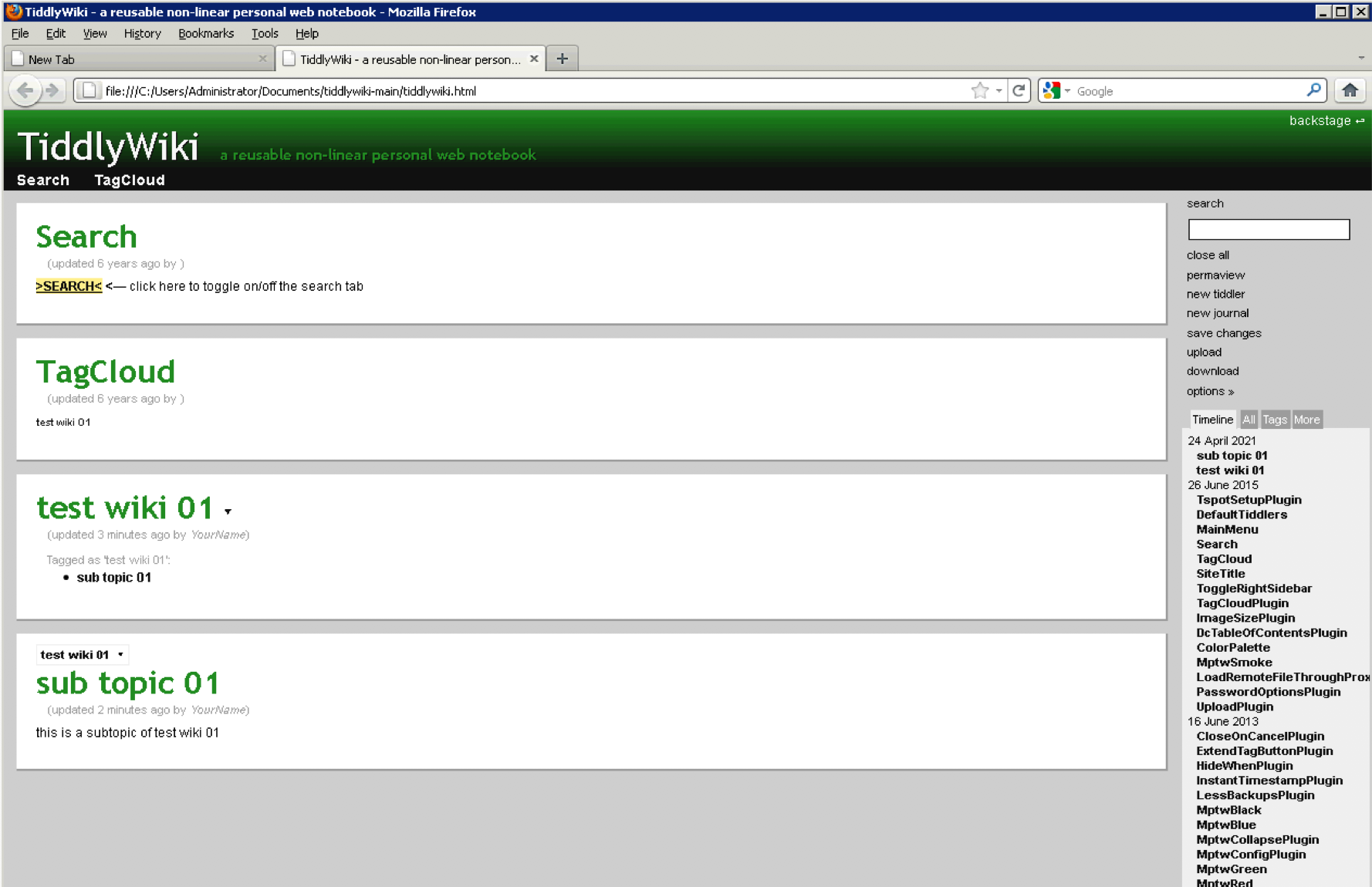 GitHub - karlarao/tiddlywiki: MonkeyPirateTiddlyWiki (MPTW) template