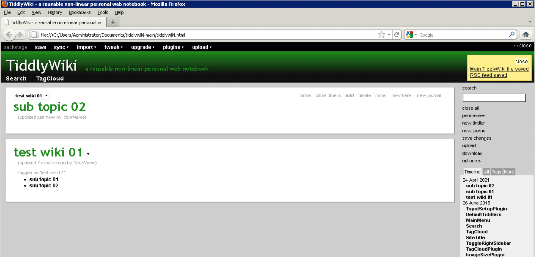 GitHub - karlarao/tiddlywiki: MonkeyPirateTiddlyWiki (MPTW) template