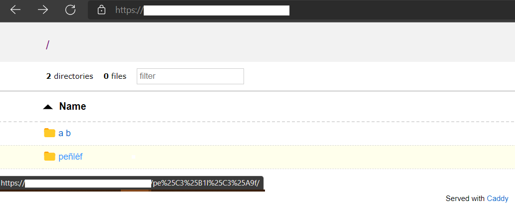 Double url encoding when using file_server · Issue #4639 · caddyserver/caddy · GitHub