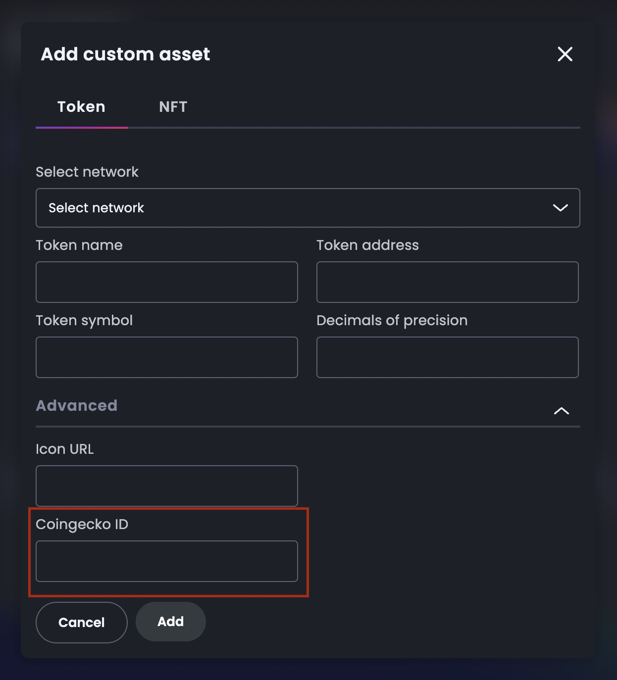 Auto-fill Coingecko IDs while adding custom tokens · Issue #31975 · brave/brave-browser · GitHub