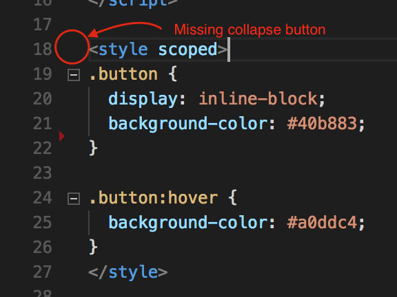 Allow Template Script Style Tags To Be Collapsed In Vue Components · Issue 371 · Vuejs Vetur