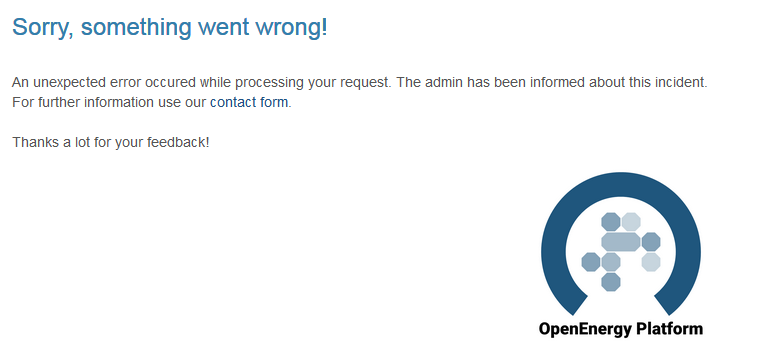 Cannot create scenario factsheet · Issue #400 · OpenEnergyPlatform/oeplatform · GitHub