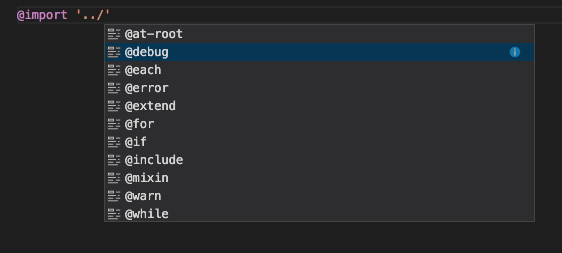 CSS Imports Path Autocomplete Not Working Within Css sass scss less