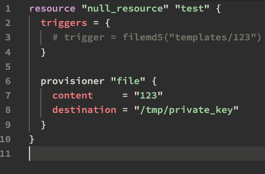 Nullresource Trigger Breaks Highlighting · Issue 469 · Hashicorp