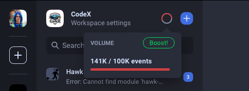 Garage / Replace Billing Information page with the Used Volume page · Issue #605 · codex-team ...
