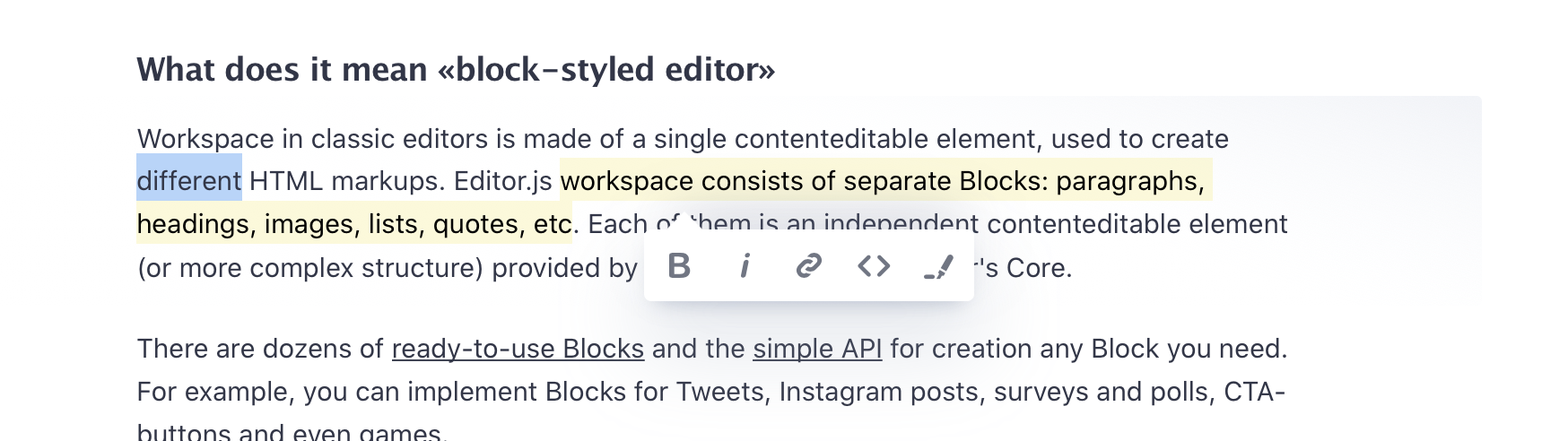 Incorrect Inline Toolbar Position When User Selects The First Word In A Line · Issue 917
