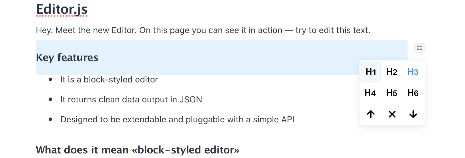 Focus active item of Block Settings by opening it from keyboard · Issue #1383 · codex-team ...