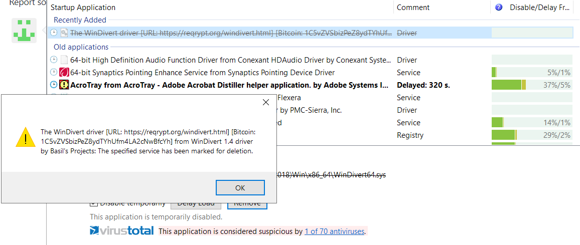 Драйвер в автозагрузку + Bitcoin · Issue #151 · ValdikSS/GoodbyeDPI · GitHub