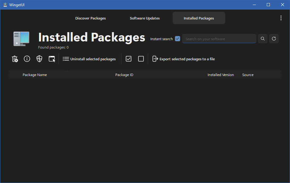 [BUG/ISSUE] (Crash after update, afterwards all tabs have no packages) · Issue #821 ...
