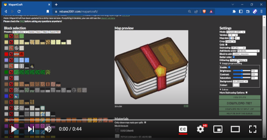 View Online fails at 512x512 · Issue #247 · rebane2001/mapartcraft · GitHub