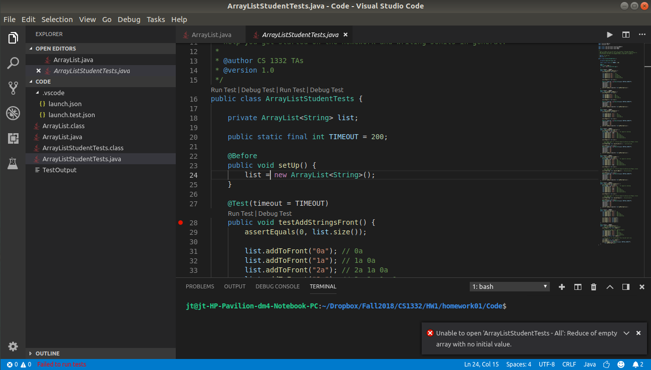 'Run Test' failed by show a 'undefined is not a function' · Issue #273 ...