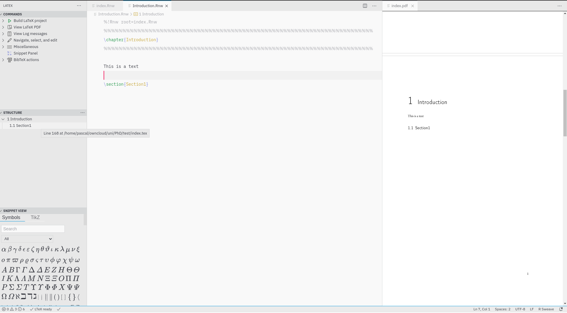 Inclusion of Rnw files using does not work · Issue #2607 · James-Yu/LaTeX-Workshop · GitHub
