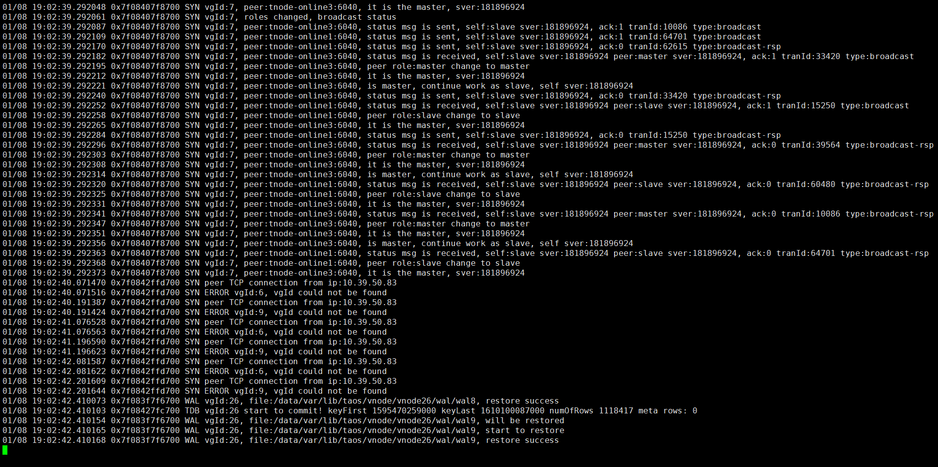 2.0.8.0 cluster failed to start · Issue #4867 · taosdata/TDengine · GitHub