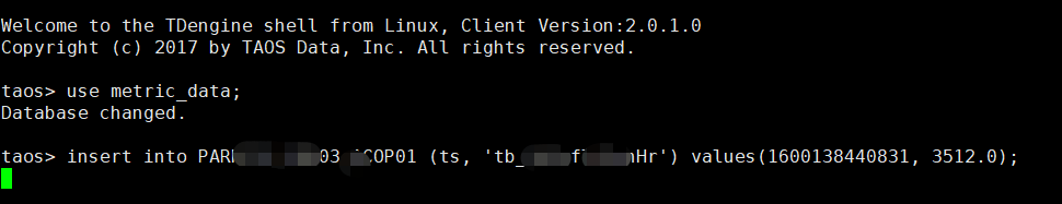 client hang when insert data · Issue #3524 · taosdata/TDengine · GitHub