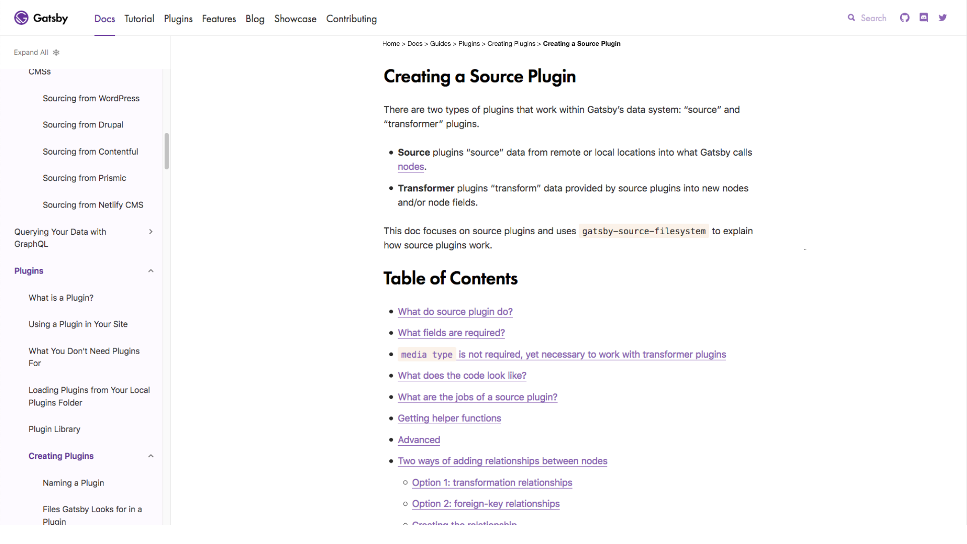 [docs] Breadcrumbs for all docs pages · Issue #13475 · gatsbyjs/gatsby · GitHub