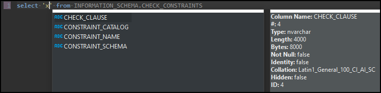 Code Completion Incorrectly Suggests Sql Objects Within String Literals · Issue 12028 · Dbeaver