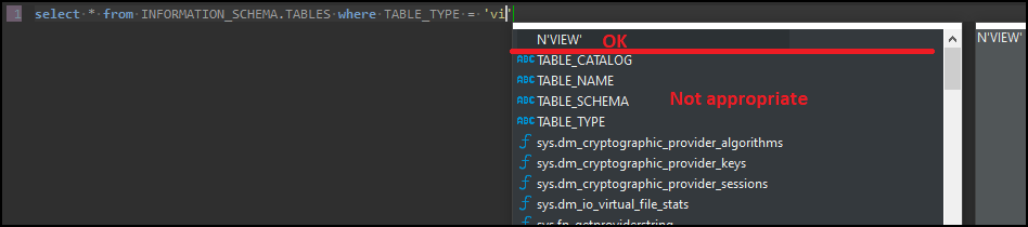 Code Completion Incorrectly Suggests Sql Objects Within String Literals · Issue 12028 · Dbeaver