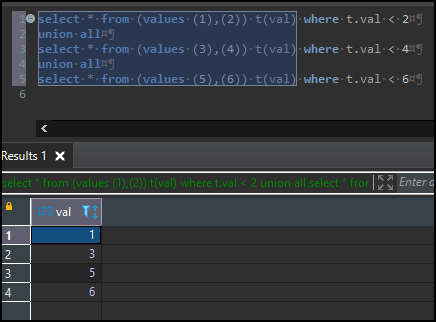"Execute SQL Statement" on vertical/block selected text executes code ...