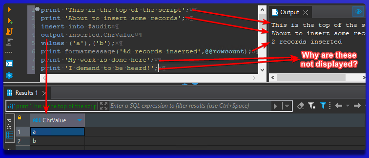 Result sets and server output not shown · Issue #18816 · dbeaver ...