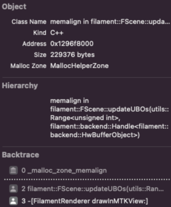 Ios Metal Malloc Heap Corruption Randomly Occurring When Opening And Exiting Filament View 
