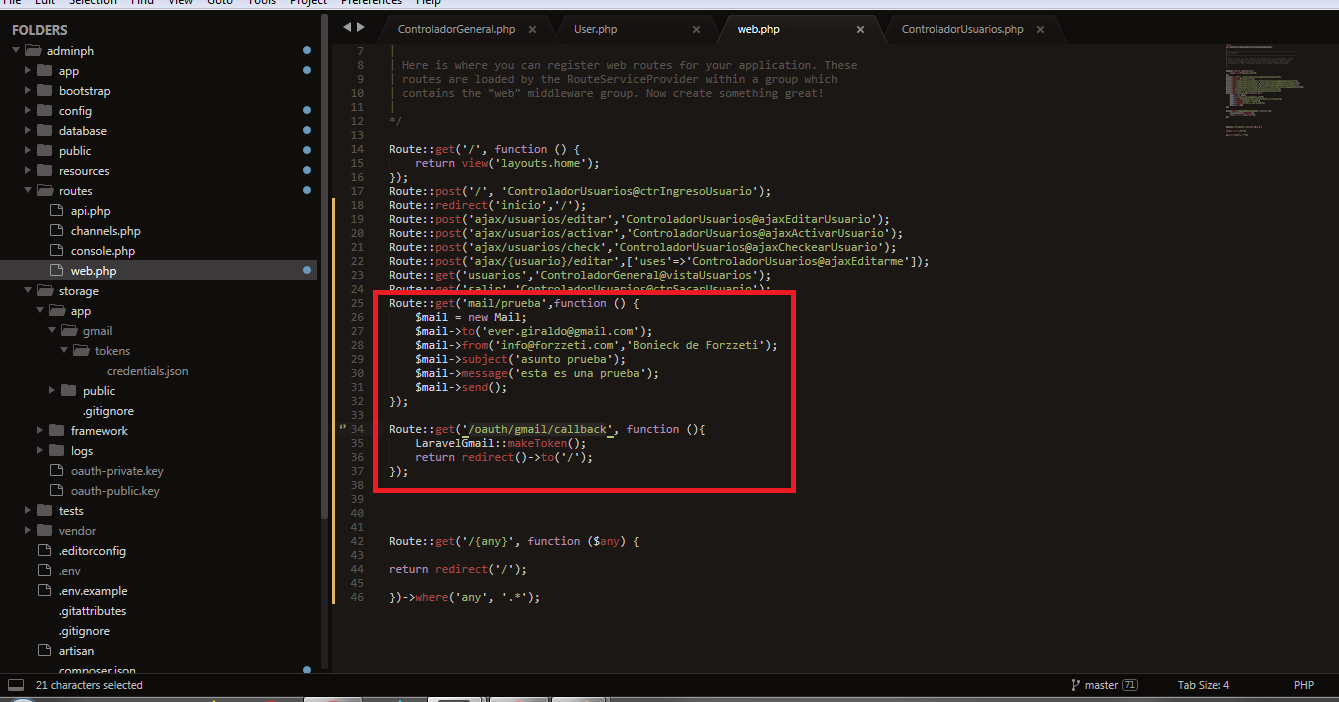 Problems with authentication · Issue #83 · dacastro4/laravel-gmail · GitHub