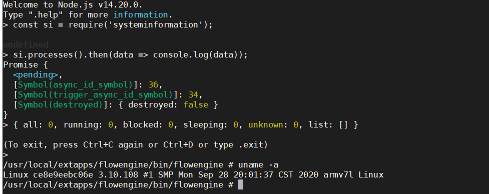 processes() return empty obj on armv7l · Issue #727 · sebhildebrandt/systeminformation · GitHub