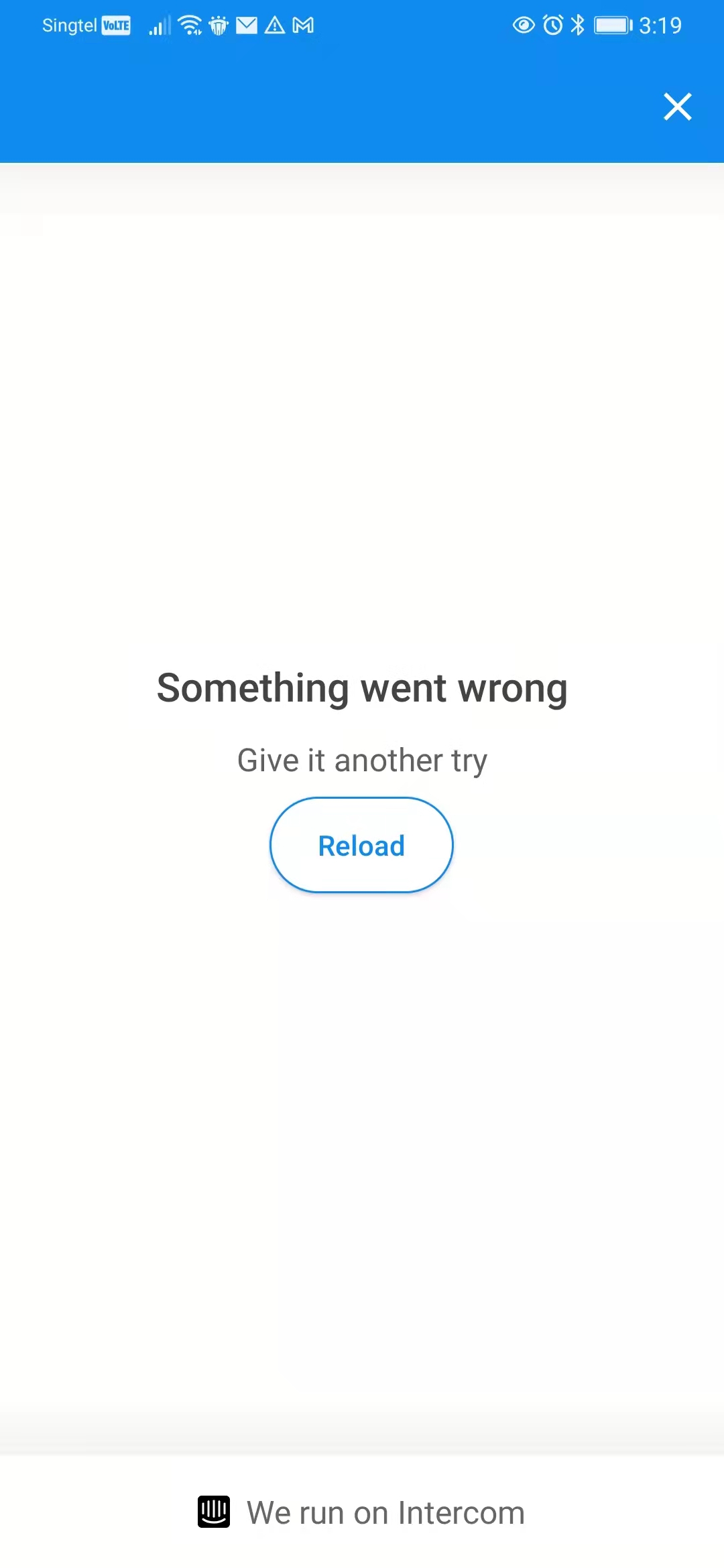 Call Any Intercom Js Api Show Something Went Wrong On Intercoms Window · Issue 2 