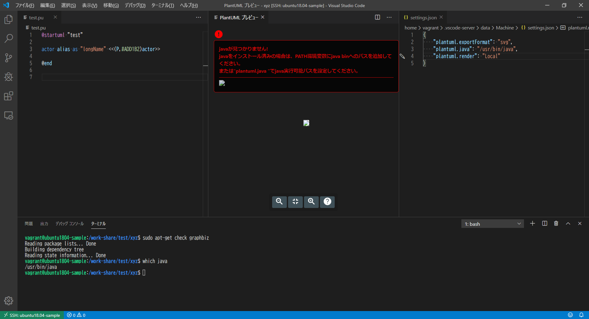 extension cannot found local java (using Remote-SSH) · Issue #284 ...