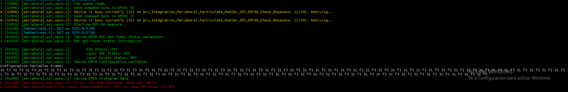 OPC-N3 reading error by SPI with esp-idf v3.3 (IDFGH-2374) · Issue ...