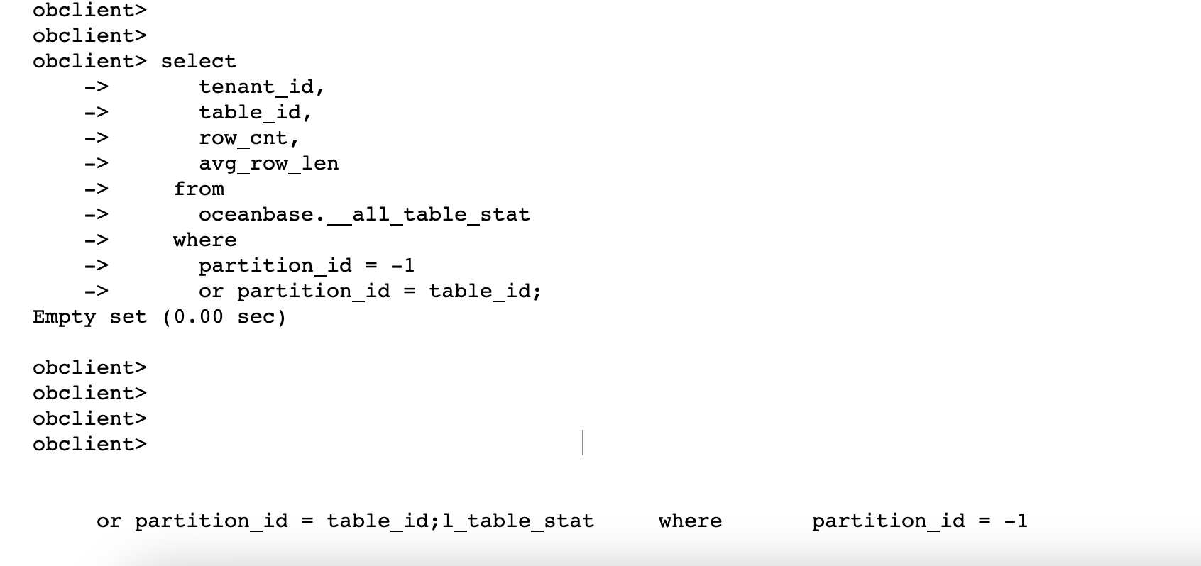 Bug Obclient Command Line Window Displays An Exception · Issue 841 · Oceanbaseodc · Github 