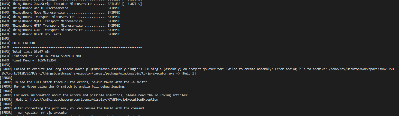 [Question] There is error when build · Issue #3185 · thingsboard/thingsboard · GitHub