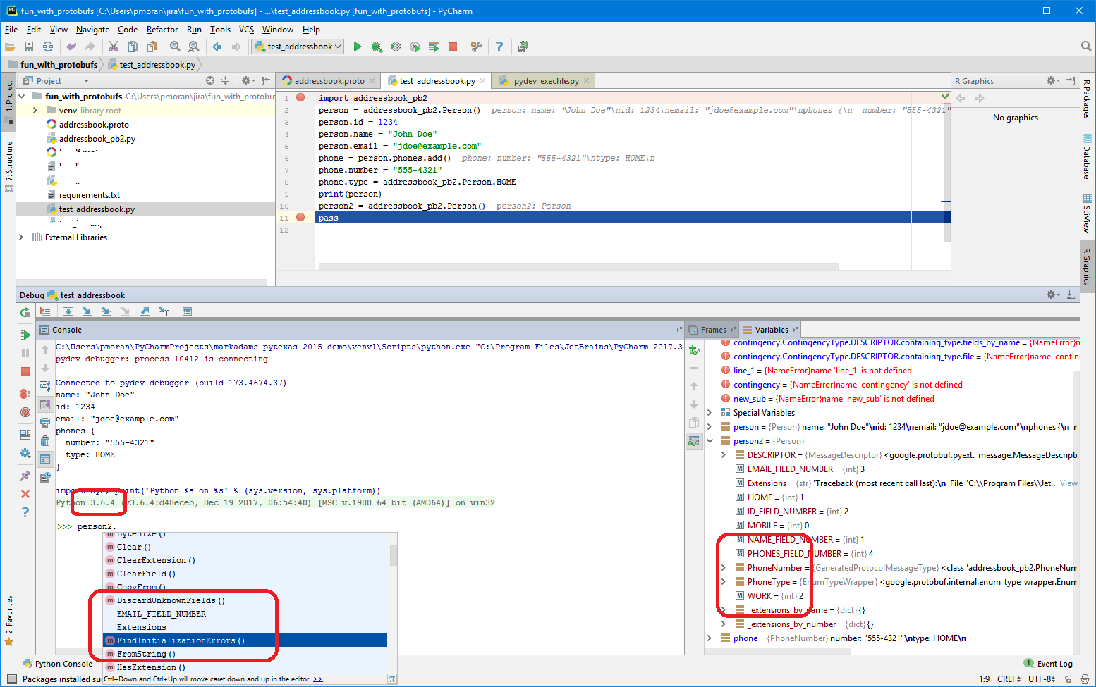 protobuf code introspection does not work with python 3.6.4 · Issue #95 ...