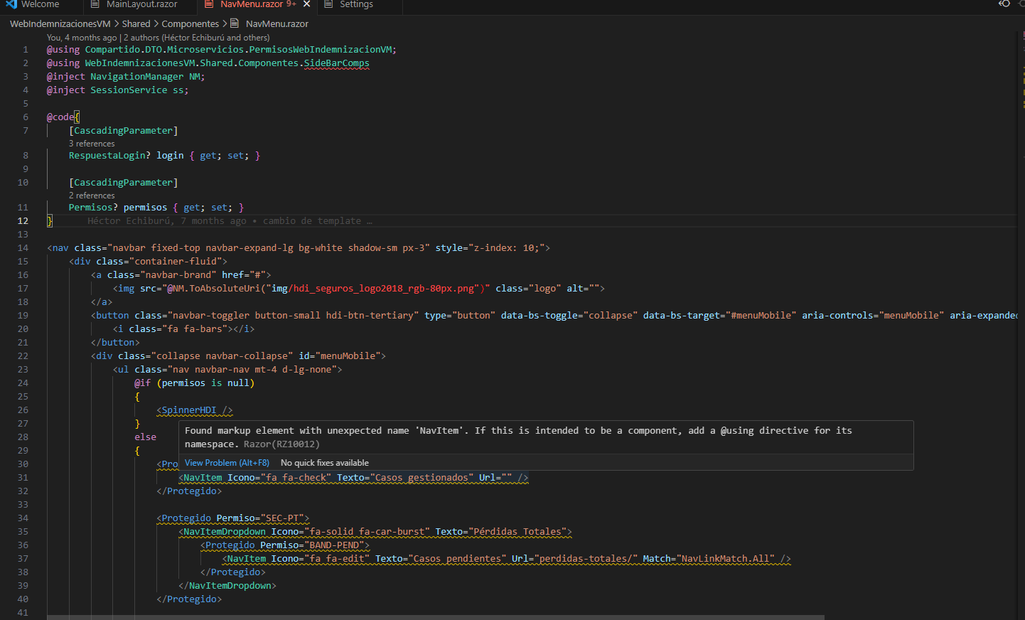 Doesn't resolve correct blazor component usings/imports · Issue #4580 · dotnet/vscode-csharp ...