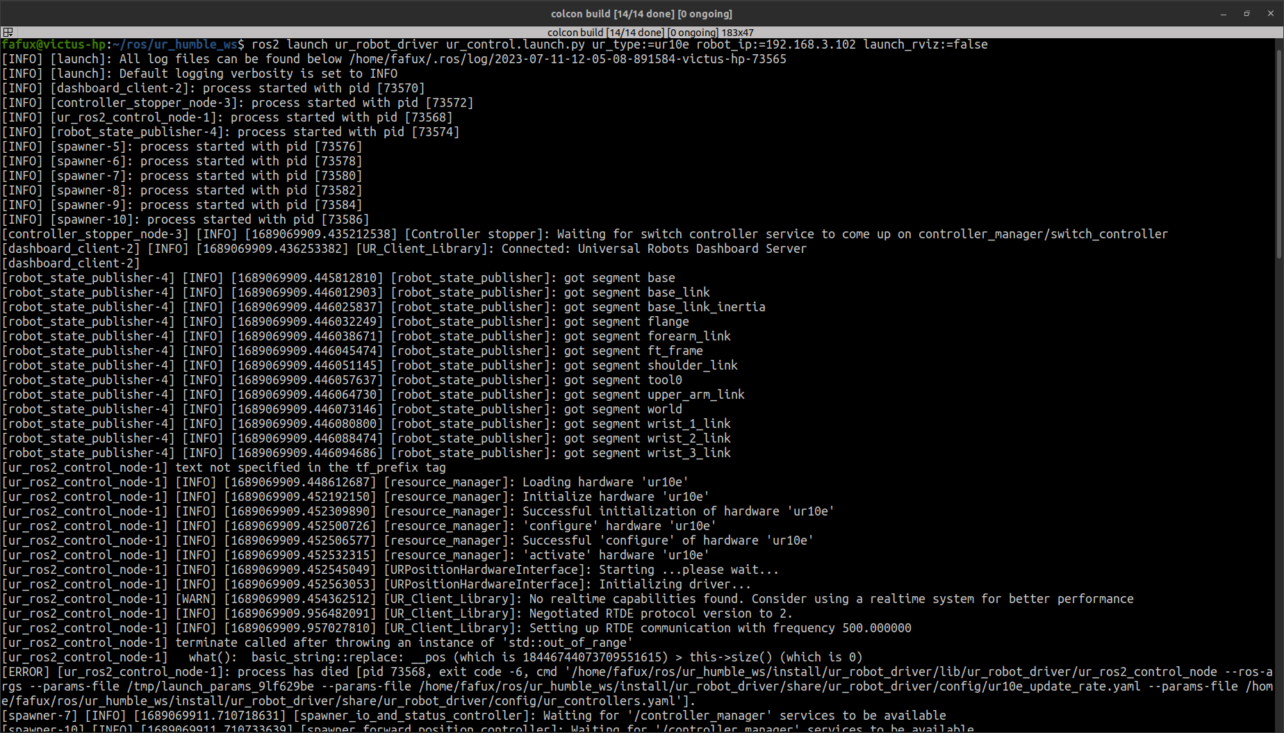 Ros2 Humble runtime error with real hardware · Issue #740 ...