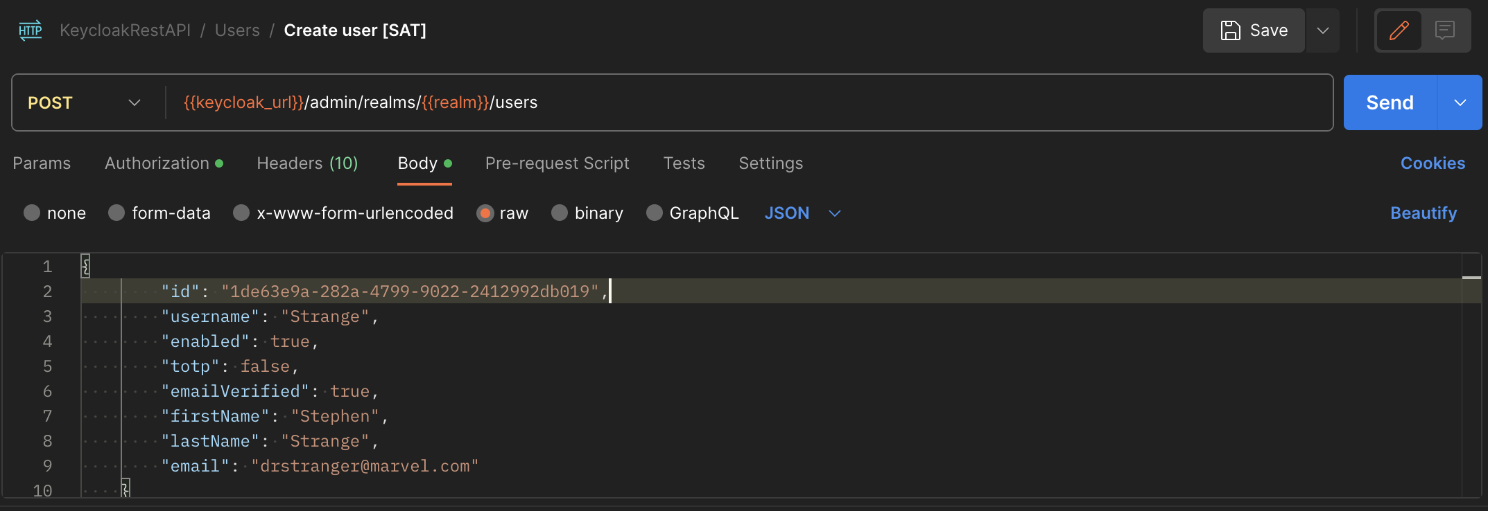 User Id on payload is ignored when creating a new user · Issue #23154 · keycloak/keycloak · GitHub