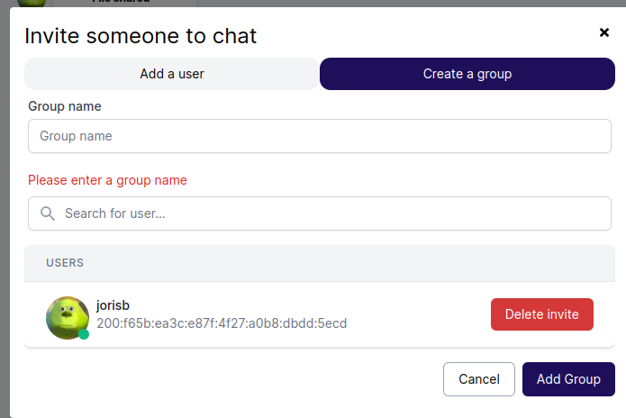[Whisper] Error should be above 'Group name' · Issue #298 · threefoldtech/freeflow_twin_main ...